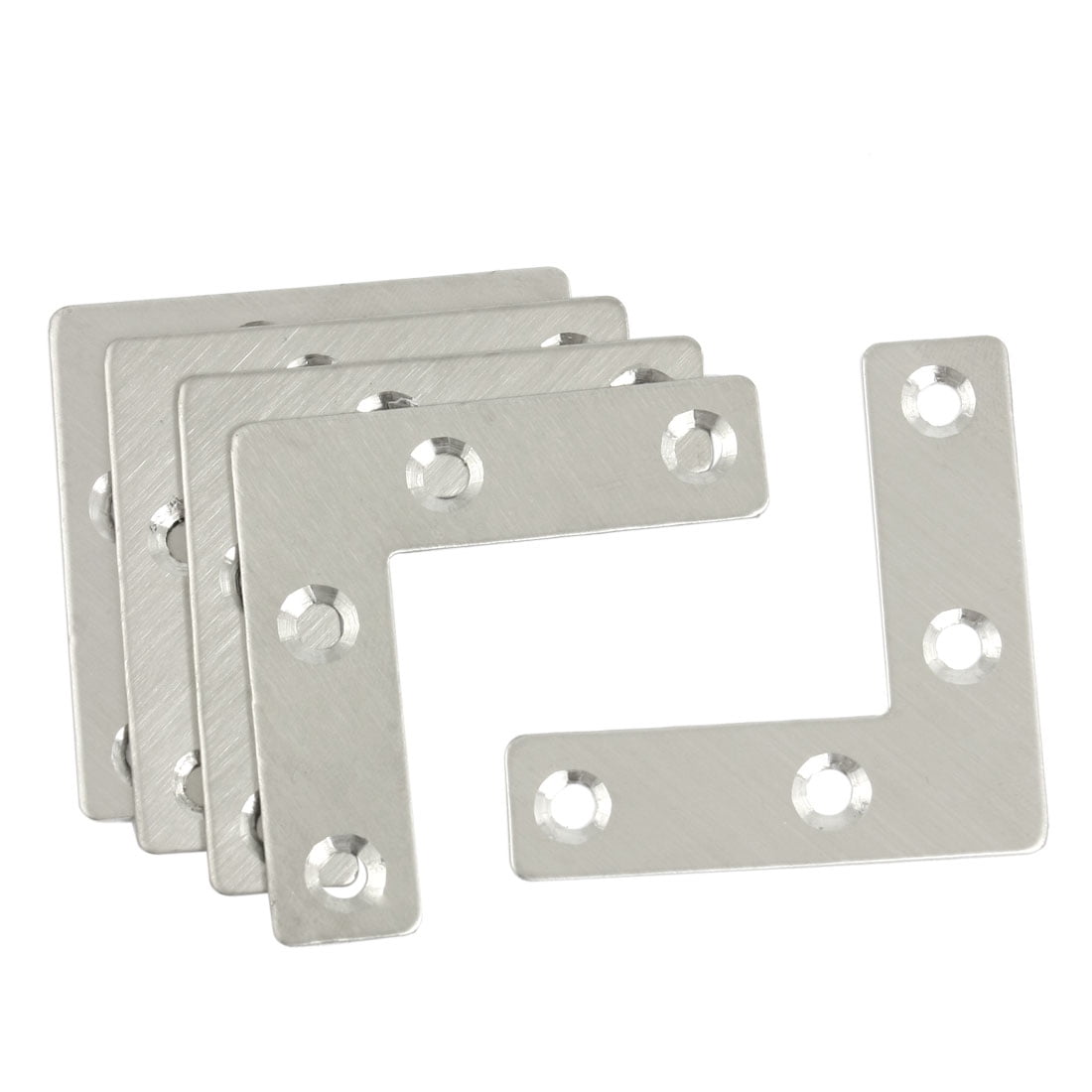 5 Pcs Angle Plate Corner Brace Flat L Shape Repair Bracket 50mm x 50mm ...