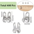400Pcs 304 Stainless Steel Smooth Surface Bead Tips Calotte Ends ...