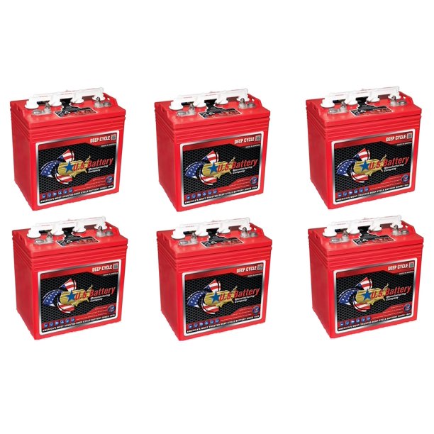 US Battery US8VGC T875 8 Volt, 170 AH Deep Cycle Battery - 6 Pack ...