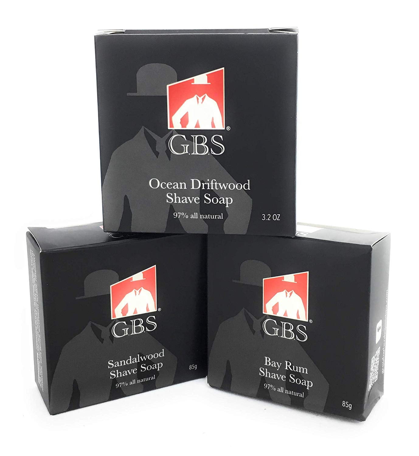 GBS 97% All Natural Shave Soap - Creates a Rich Lather Foam for ...