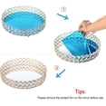 Crystal Perfume Tray Makeup Vanity Organizer with Mirrored Surface for ...