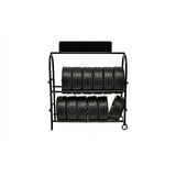 Metal Tire Rack with Rims and Tires for 1/24 Scale Models by American ...