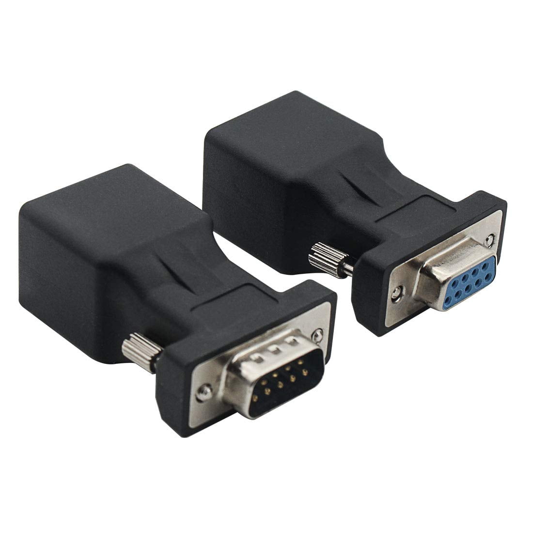 VGA Extender Converter Adapter Cat5/Cat6/RJ45, DB9 9-Pin VGA 9 Pin Male ...