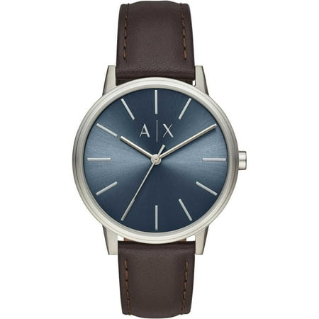 Armani Exchange AX2704 42MM Men's Brown Leather Watch | Walmart Canada