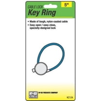 HY-KO 2GO 6" Steel Cable Key Ring, Nylon Coated Keychain - Walmart ...
