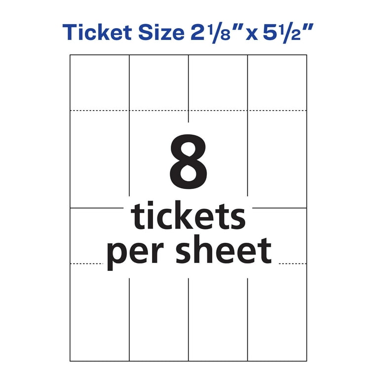 Blank Ticket Sheet