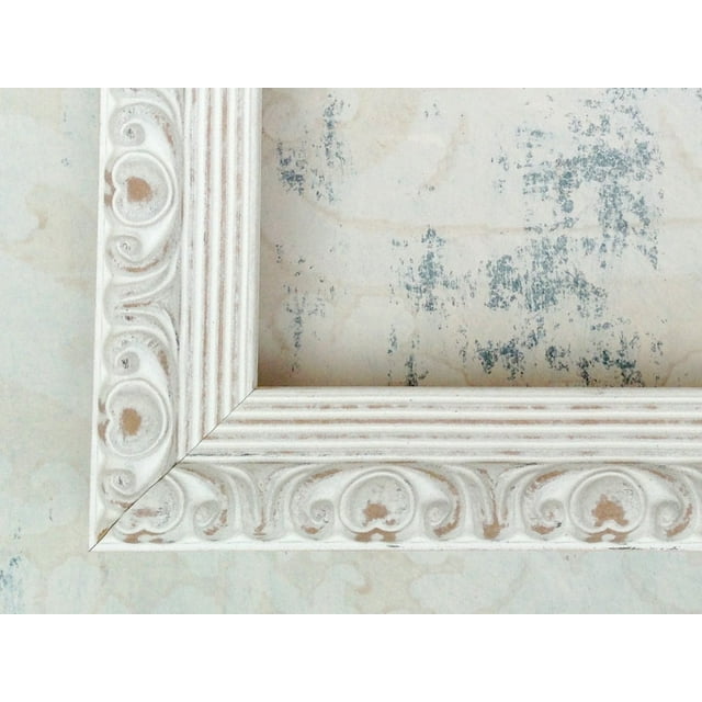 Shabby Chic White Picture Frame- Vintage White Beach Cottage- A5 A4 A3 ...