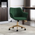 Duhome Modern Home Office Desk Chair Mid Back Velvet Mid Century Modern ...