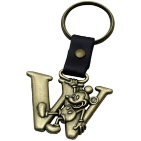 Mickey Mouse Letter S Brass Key Chain - Walmart.com