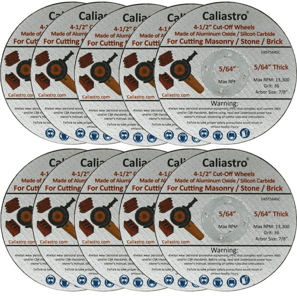 10 Pack – 4 1/2 Cut Off Wheel Concrete Grinding Wheel for Cutting ...