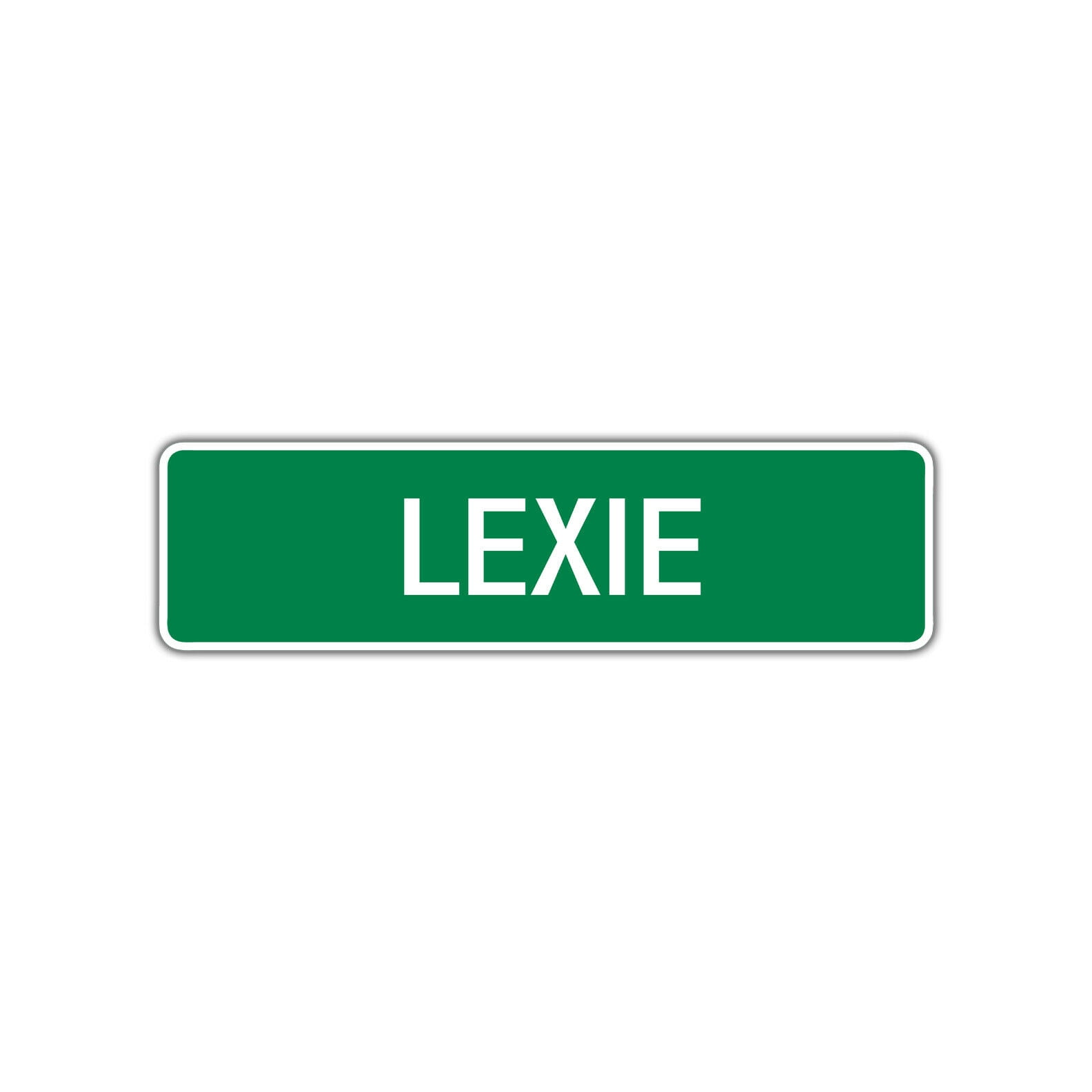 Lexie Girls Children Name Letter Printed Plaque Decoration Novelty ...