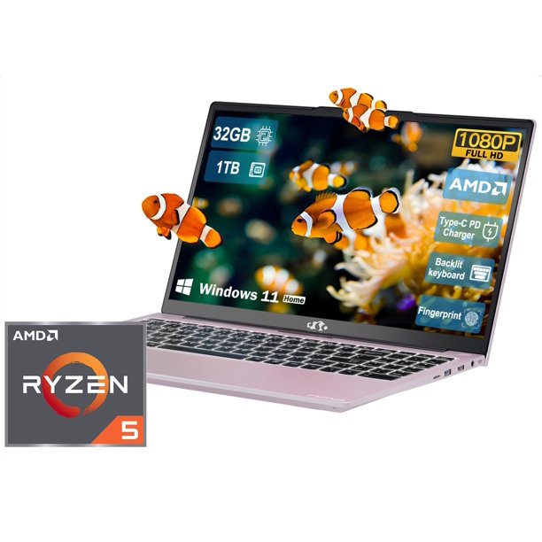 NIMO 15.6 Laptop Windows 11 Laptop with AMD Ryzen 5 (Beat i3-1215U ...