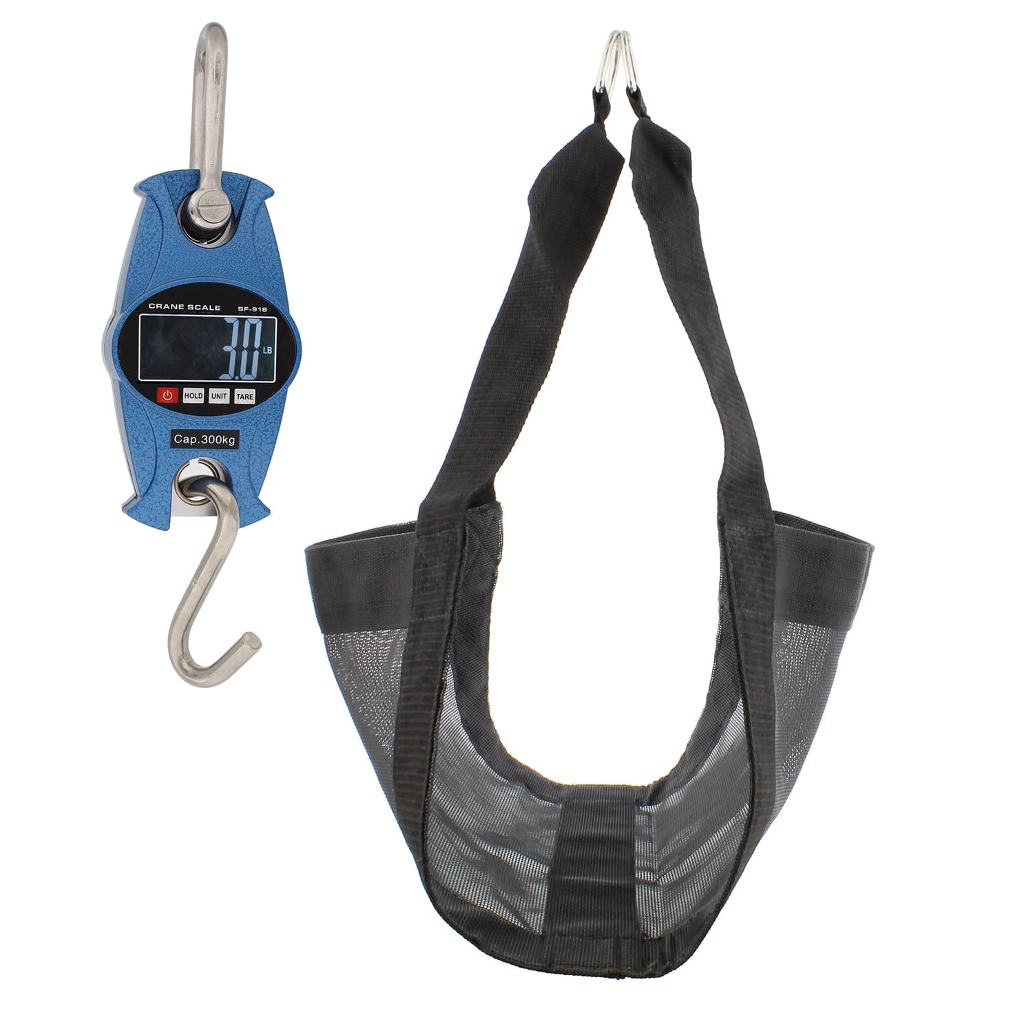 Rural365 | Blue Digital Hanging Scale & Calf Sling – Mini Crane Scale ...