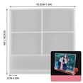 HMOONORY Rectangle Epoxy Resin Diy Photo Casting Set for Heart Shape ...
