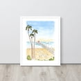 Affixzi Huntington Beach Pier Art Print, California Coastal Wall Art ...