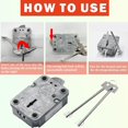 EMP Fingerprint Electronic Keypad Lock Left Swing Bolt Gun Safe Lock ...
