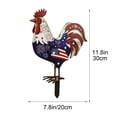 4th of July Decorations Rooster Ground Stake, Patriotic Decorations ...