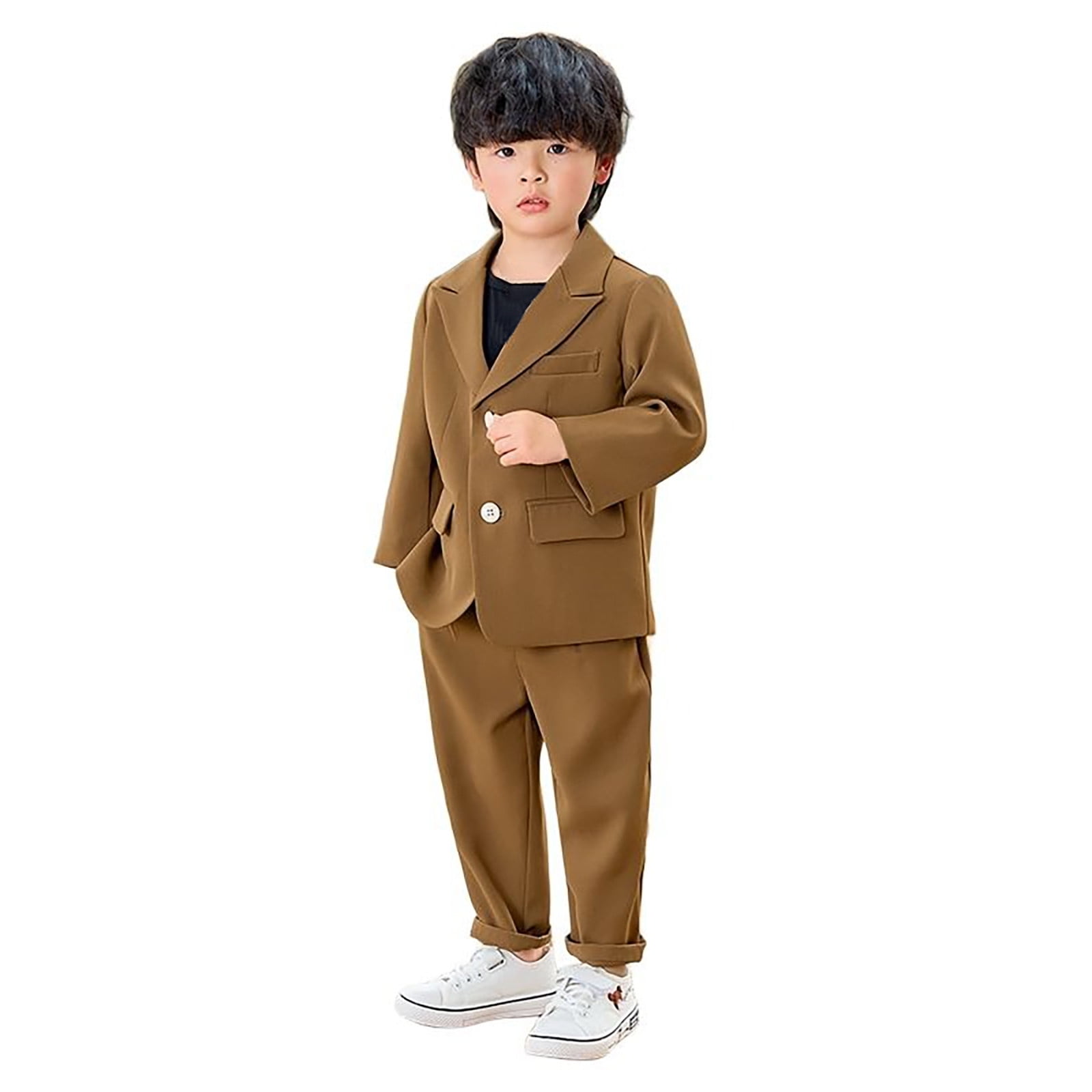 Click here for Rongler Boys Business Suits Coat 3 Piece Outfit Tu... prices