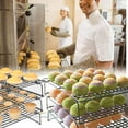 A Akraf 3-Tier Stackable Cooling Rack Baking Shelf for Bread Cakes ...