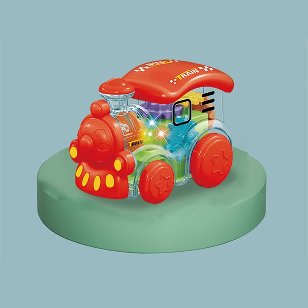 Light Up Transparent Car Toy for Kids, 1PC, Bump and Go Toy Car with ...