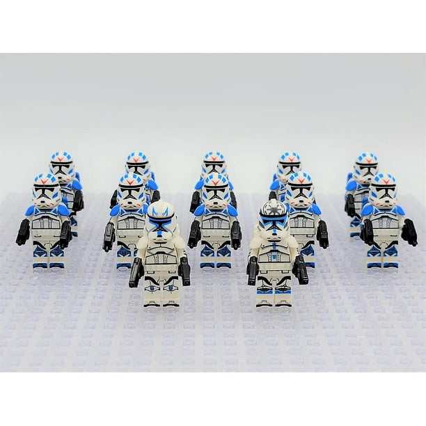 Star Wars 501st Captain Rex Jetpack Clone Troopers 12 Minifigures Set ...