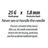 ReliOn Single-Use 2-In-1 Lancing Device for Normal Skin, 25G Needle, 50 ...