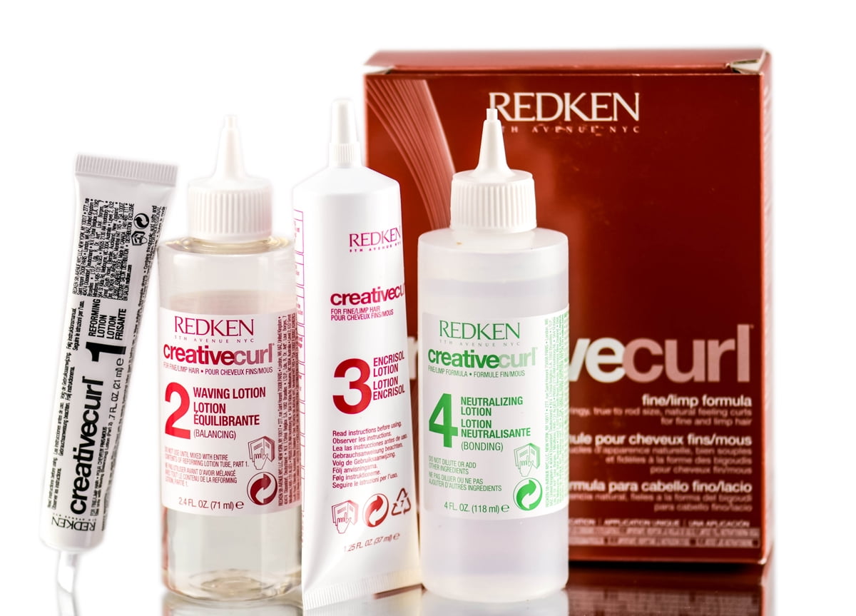 Redken Creative Curl Formula - Fine/Limp - Pack of 3 with Sleek Comb ...