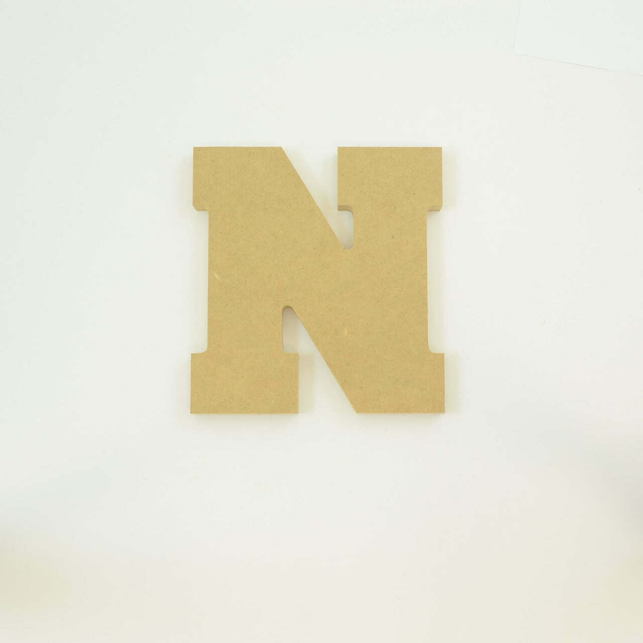 Package of 1, 18 Inch X 1/2" Thickness MDF Letter N in The Collegiate ...