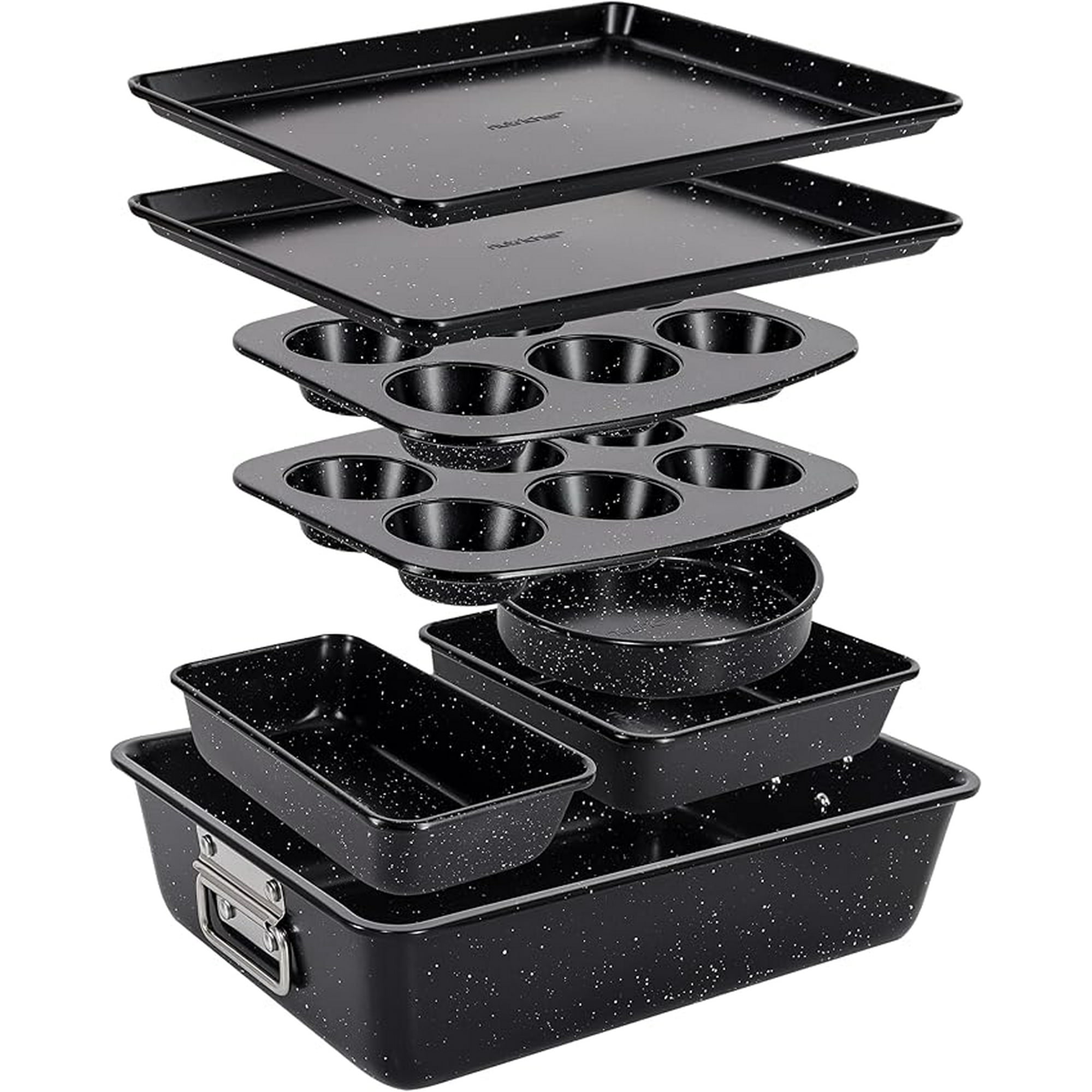 Click here for Nutrichef 8-Piece Stackable Bakeware Set Carbon St... prices