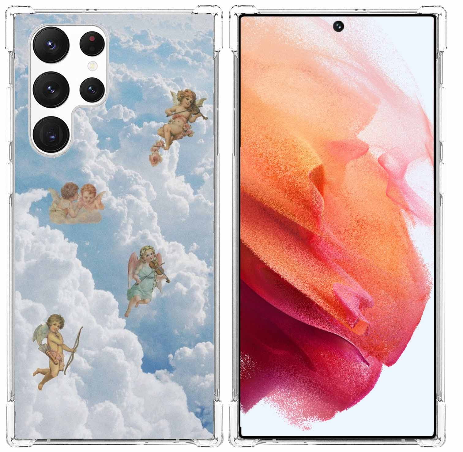 Renaissance Angels Case for Samsung Galaxy S23 Ultra,Aesthetic Art ...