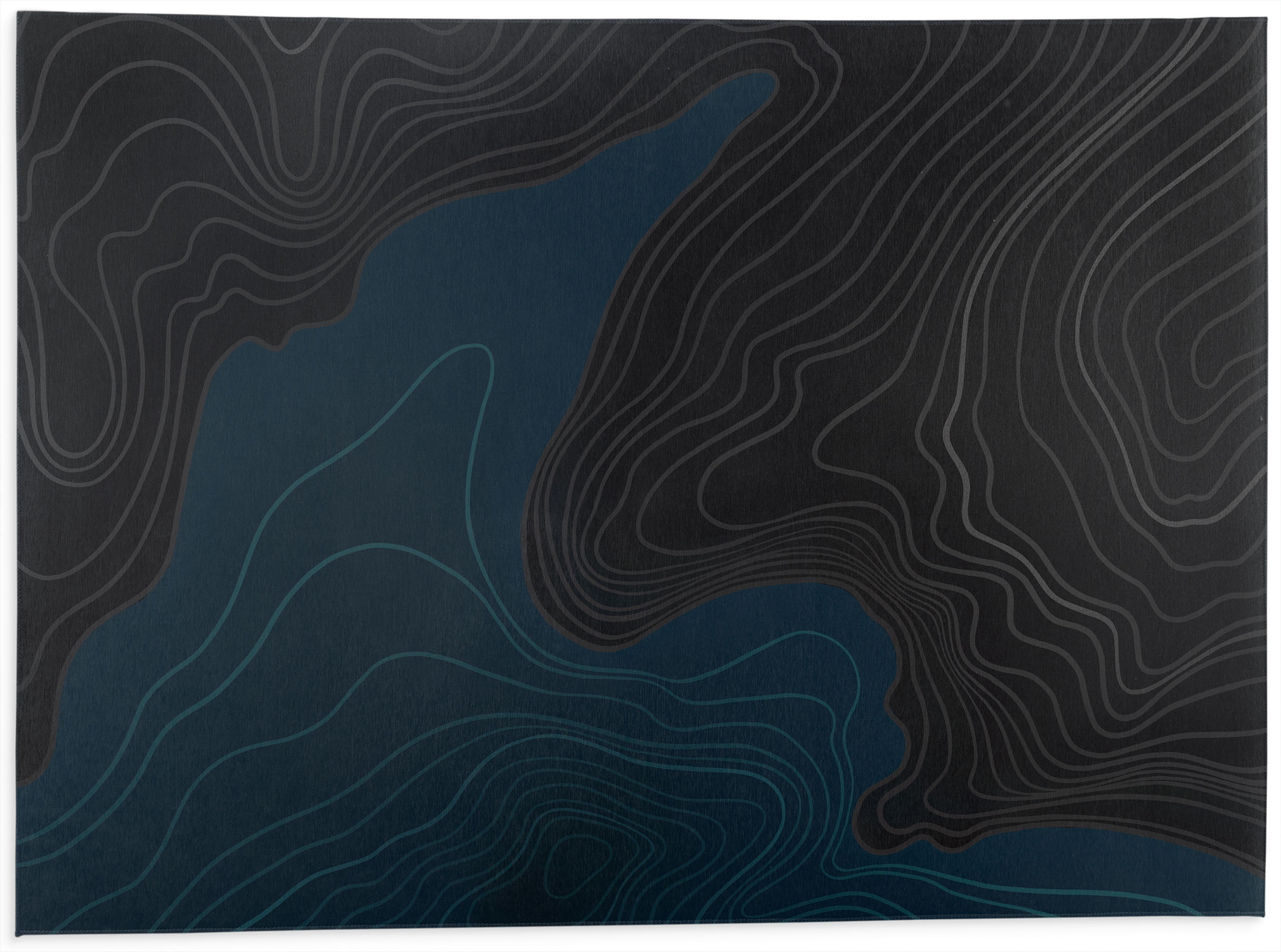 Topography Black Indoor Floor Mat by Kavka Designs - Walmart.com