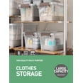 6-Pack Clear 7 Quart Storage Latch Box/Bins, Plastic Stackable Latching ...