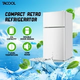 TACOOL Mini Refrigerator with Top Freezer 43 Liter Dual Door Small ...