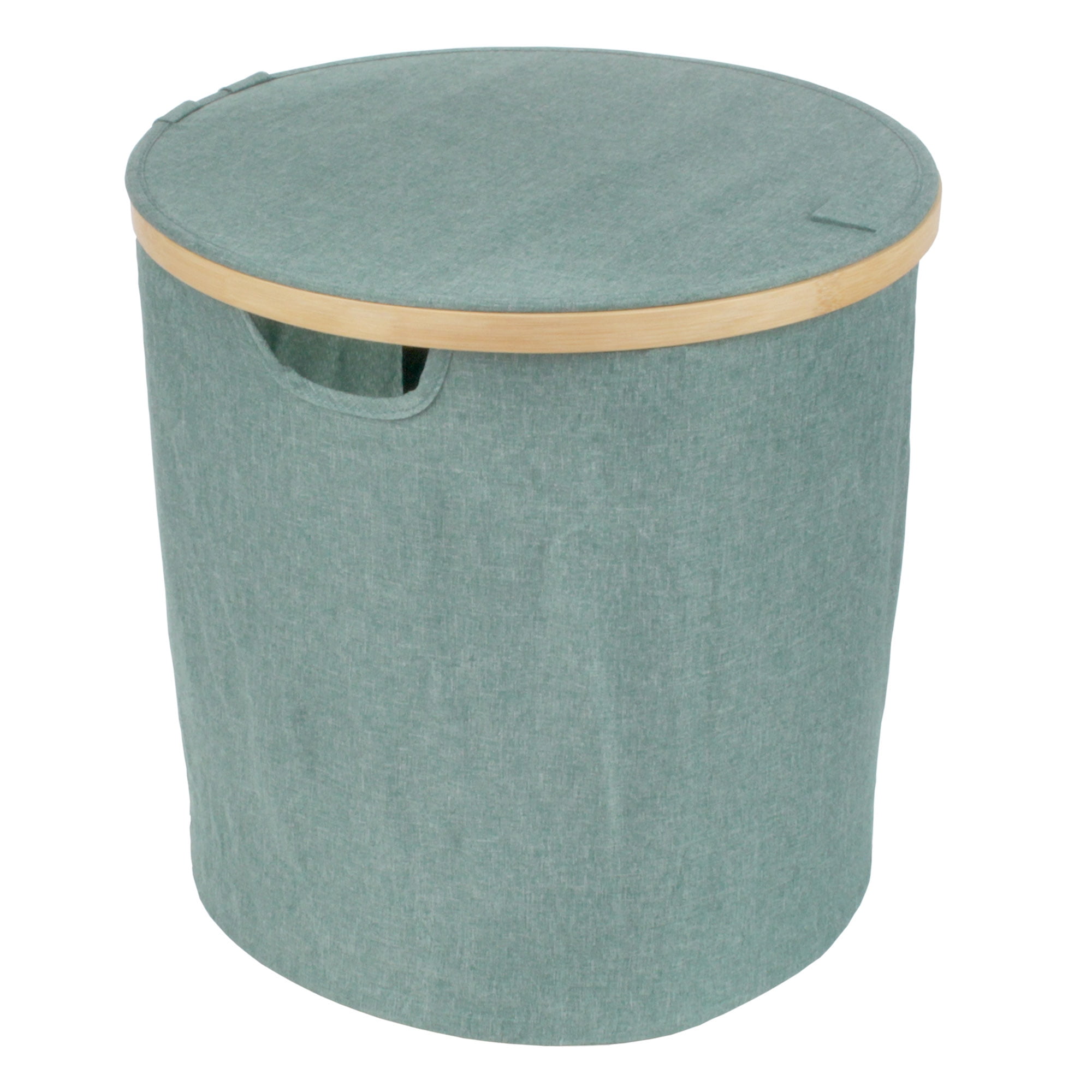 Foldable Bamboo Laundry Hamper with Lid - Decor Essentials for Any Room ...