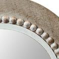 Creative Co-Op Round Wood Framed Wall Mirror, Natural - Walmart.com