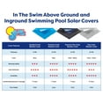 In The Swim 16' x 24' Premium Plus Blue/Black Oval Solar Pool Cover 12 ...