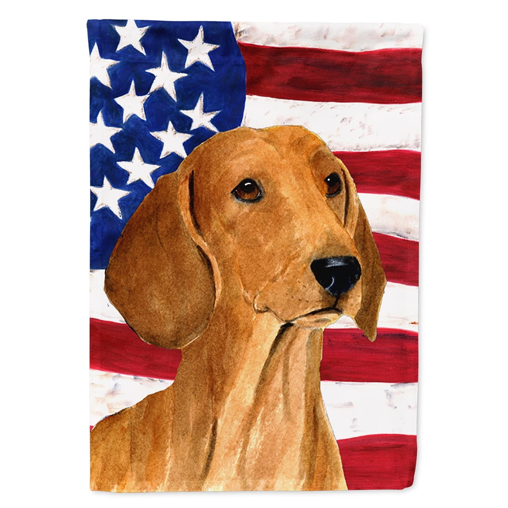 USA American Flag with Dachshund Garden Flag - Walmart.com - Walmart.com