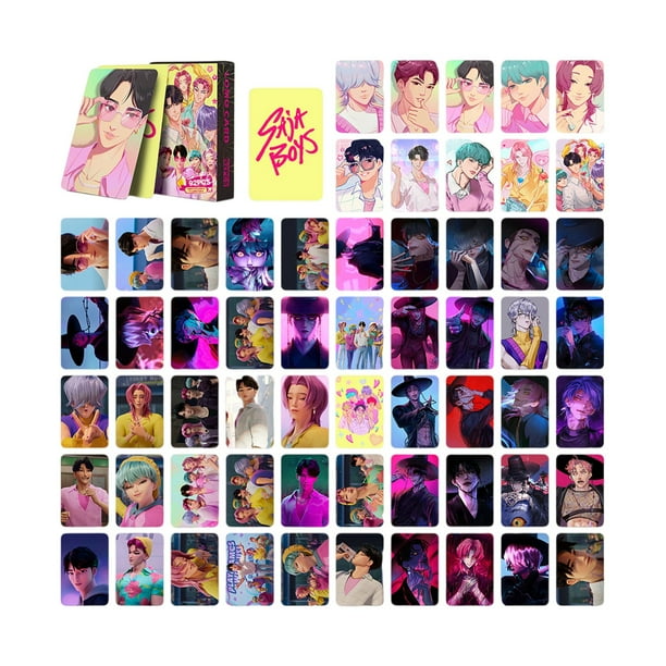 92 PCS Kpop Demon Hunters Photo Cards,Huntrix Holographics Cartoon ...
