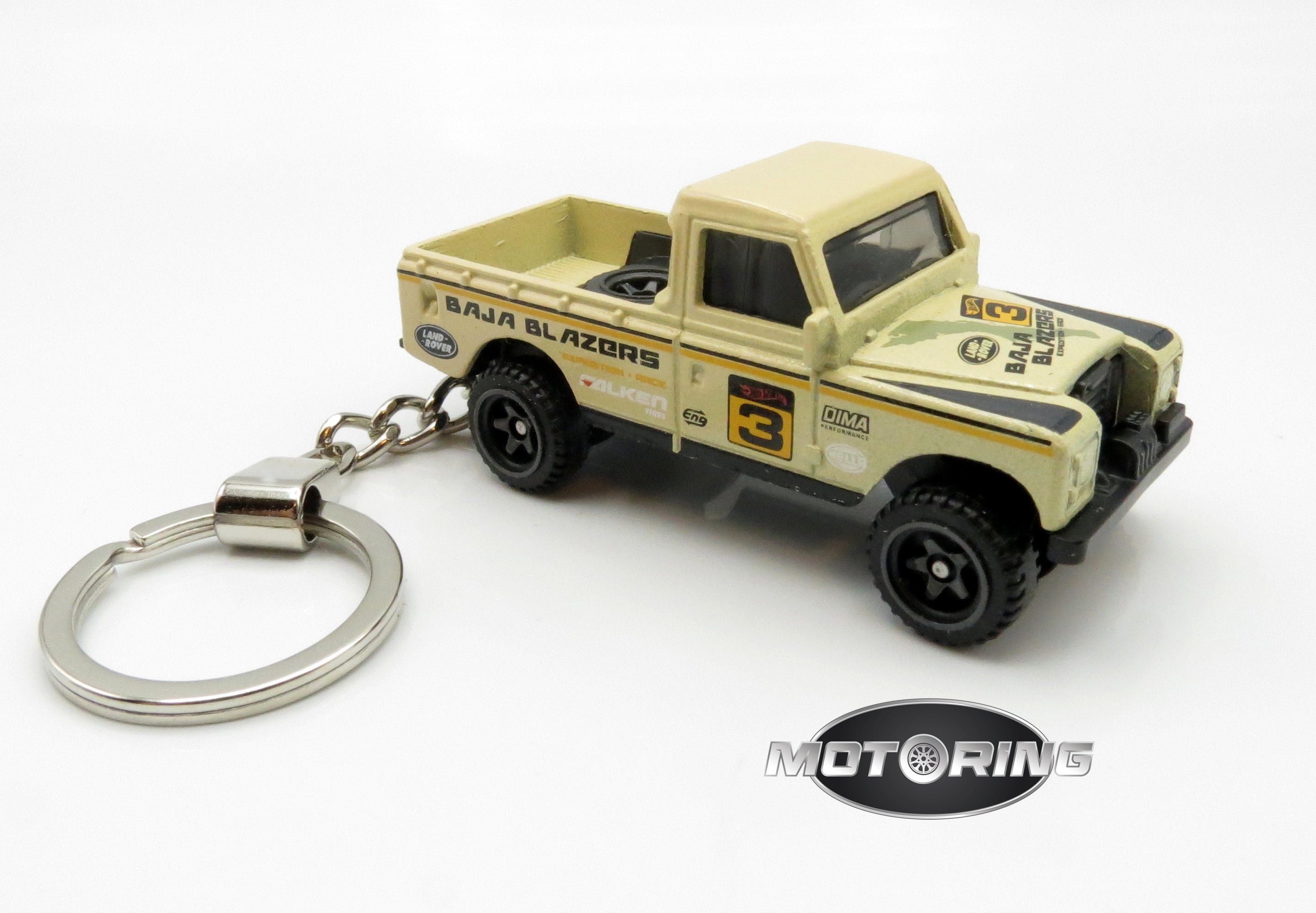 Baja Landrover Pickup Tan Truck Rare Novelty Keychain 1:64 Diecast ...