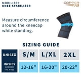 Copper Fit Mobilizer Knee Support Compression Sleeve: Stability ...