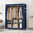 Portable Closet,Portable Wardrobe Closet Storage with 3 Hanging Rods,6 ...