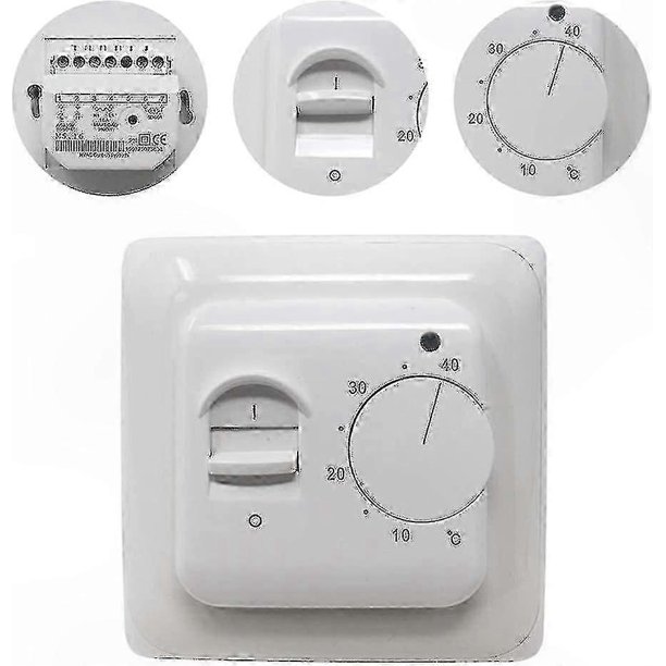 Underfloor Heating Thermostat with Sensor Probe, 220V 16A Manual ...
