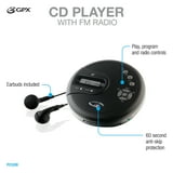 GPX Portable CD Player - Compact, Battery Operated, Travel-Friendly ...