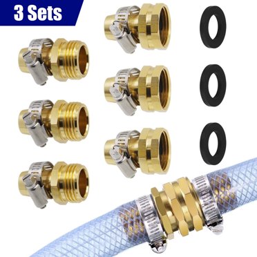Gilmour 7FHS7FH 3/4" Double Female Swivel Brass Connector - Walmart.com