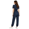 Eandarui Coveralls for Women One Piece Scrubs Rompers Short Sleeve ...