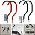 2 Pack Heavy Duty Bike Screw in Storage Hooks Rack for Garage Wall and ...