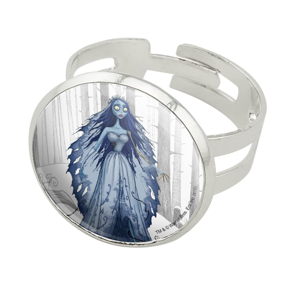 Corpse Bride Bride Silver Plated Adjustable Novelty Ring - Walmart.com