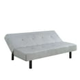 Mainstays 68? 3-Position Tufted Futon, Gray - Walmart.com