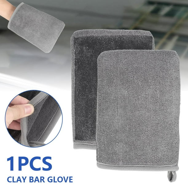 AMERTEER Clay Mitt Car Cleaning Bar Glove Microfiber Magic Washing ...
