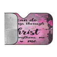 All Things Through Christ Philippians Car Windshield Sun Shade UV Heat ...